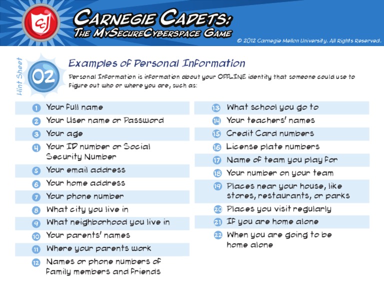 Hint Sheet 02 | PDF | Wellness | Lifestyle