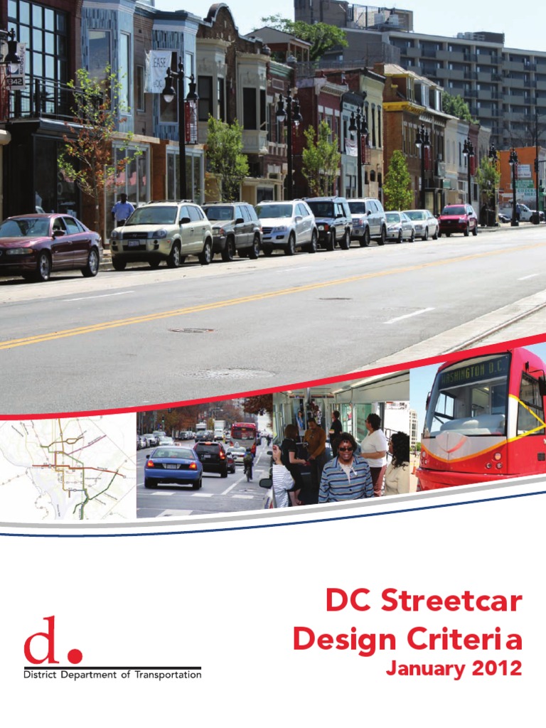 DC Streetcar Design Criteria | PDF | Track (Rail Transport) | Traffic