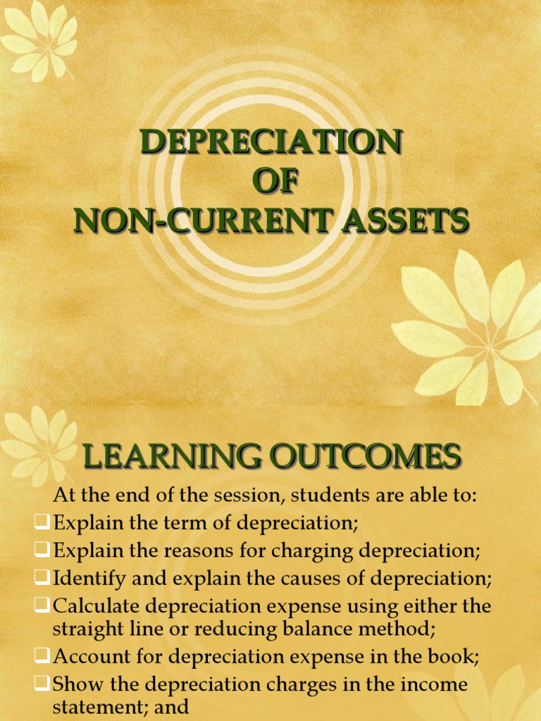Depreciation of Non-Current Assets | PDF | Depreciation | Expense