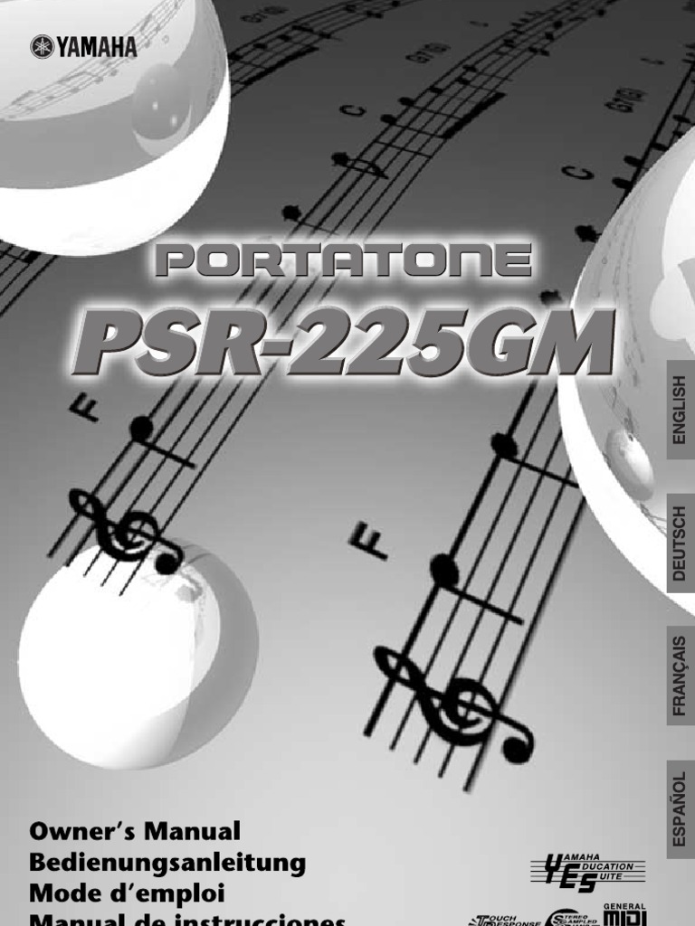 Manual Del Teclado Yamaha PSR 225 GM | PDF | Ballroom Dance | Saxophone
