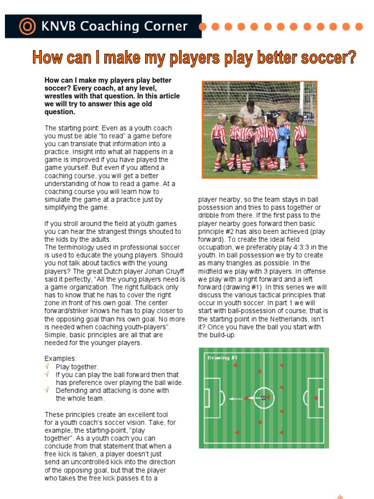 Developing Youth Soccer Skills Through Simple Tactics: A Guide for ...