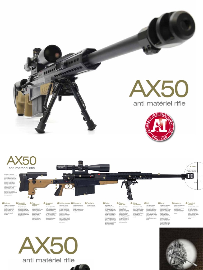 Accuracy International AX50 Brochure | PDF | Trigger (Firearms) | Rifle