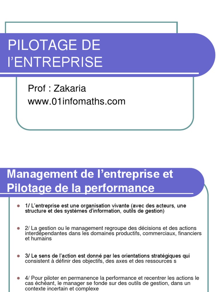 Pilotage de L'entreprise | PDF | Stratégie militaire | Business
