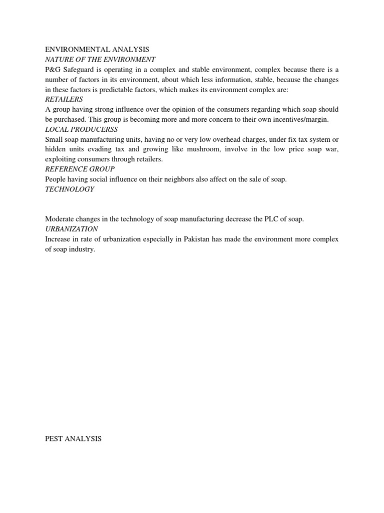 Environmental Analysis | PDF | Strategic Management | Retail
