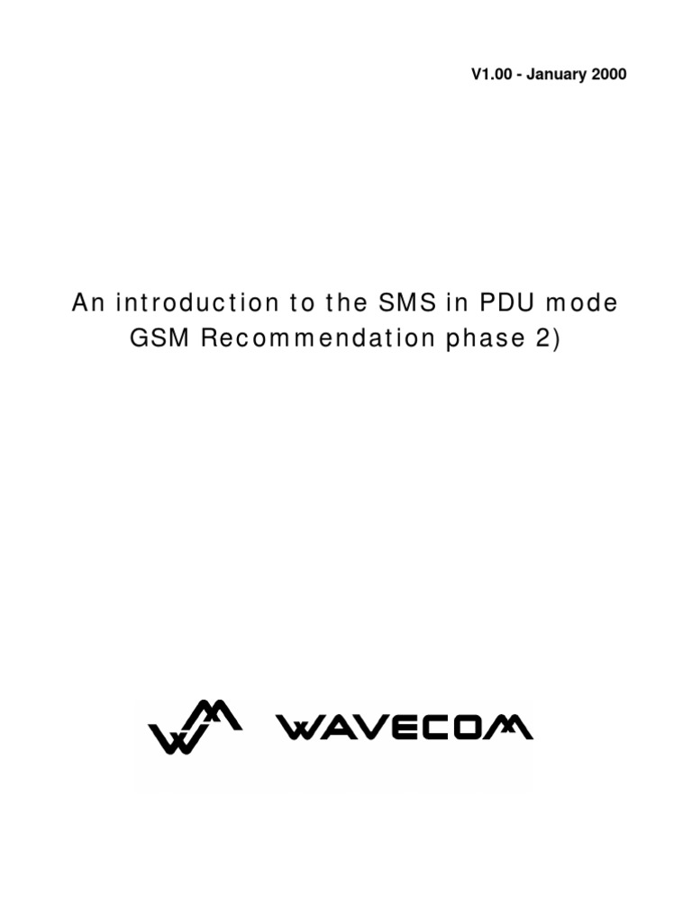 Sms Pdu Mode | PDF