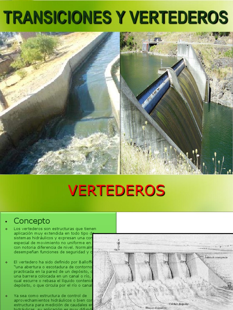 diseño hidraulico de vertederos | Descarga (hidrología) | Reservorio