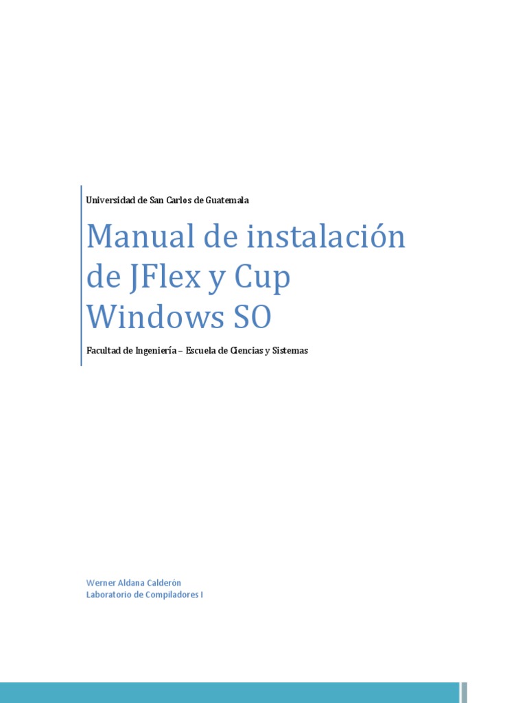 Manual de Instalación JFlex Netbeans Con CUP Windows | PDF | Compilador | Java (lenguaje de ...