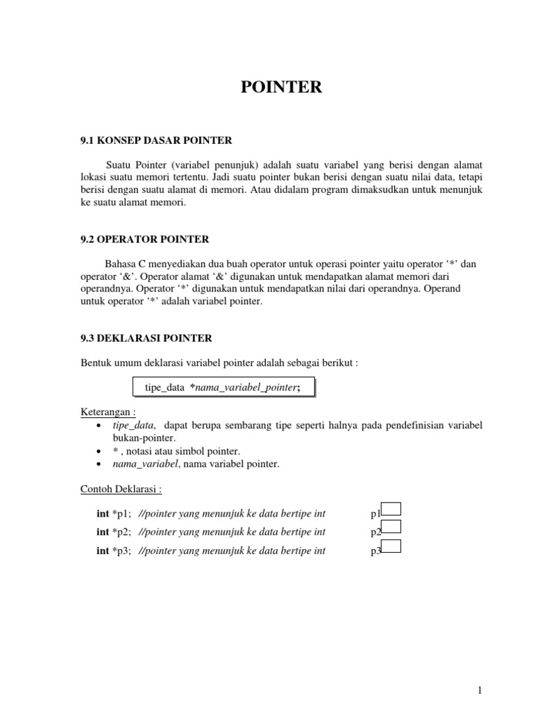 Pointer | PDF