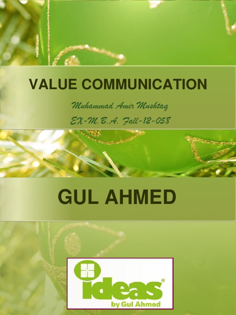 Value Communication - Final | PDF | Target Audience | Advertising