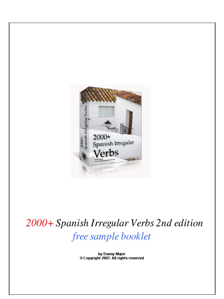 2000 Spanish Irregular Verbs | PDF | Syntax | Morphology