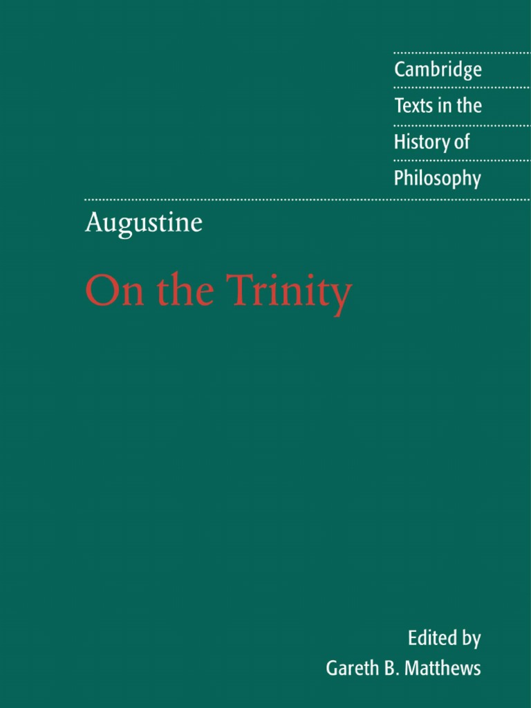 Augustine On The Trinity | PDF | Perception | Image Of God