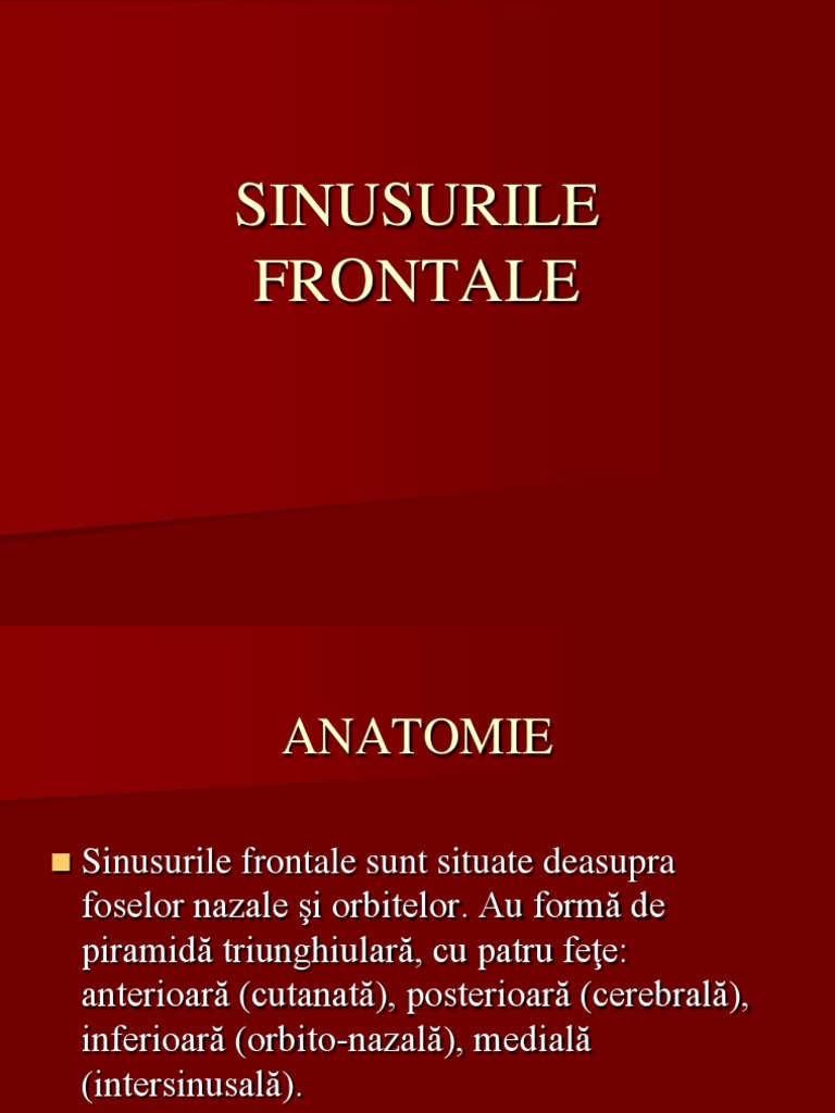 Sinusurile Frontale | PDF