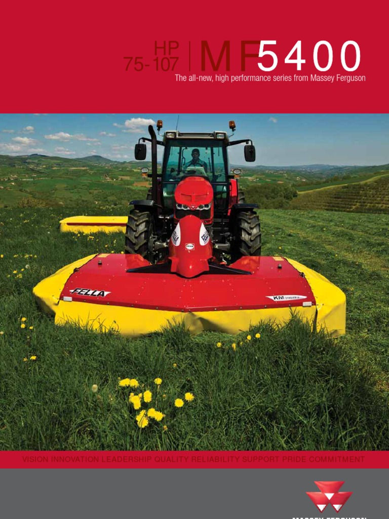 Massey Ferguson 5400 Steep Nose | PDF | Tractor | Loader (Equipment)