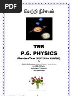 Ug TRB Physics Syllabus | PDF | Waves | Electromagnetic Spectrum