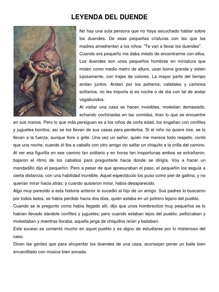 Leyenda Del Duende | PDF