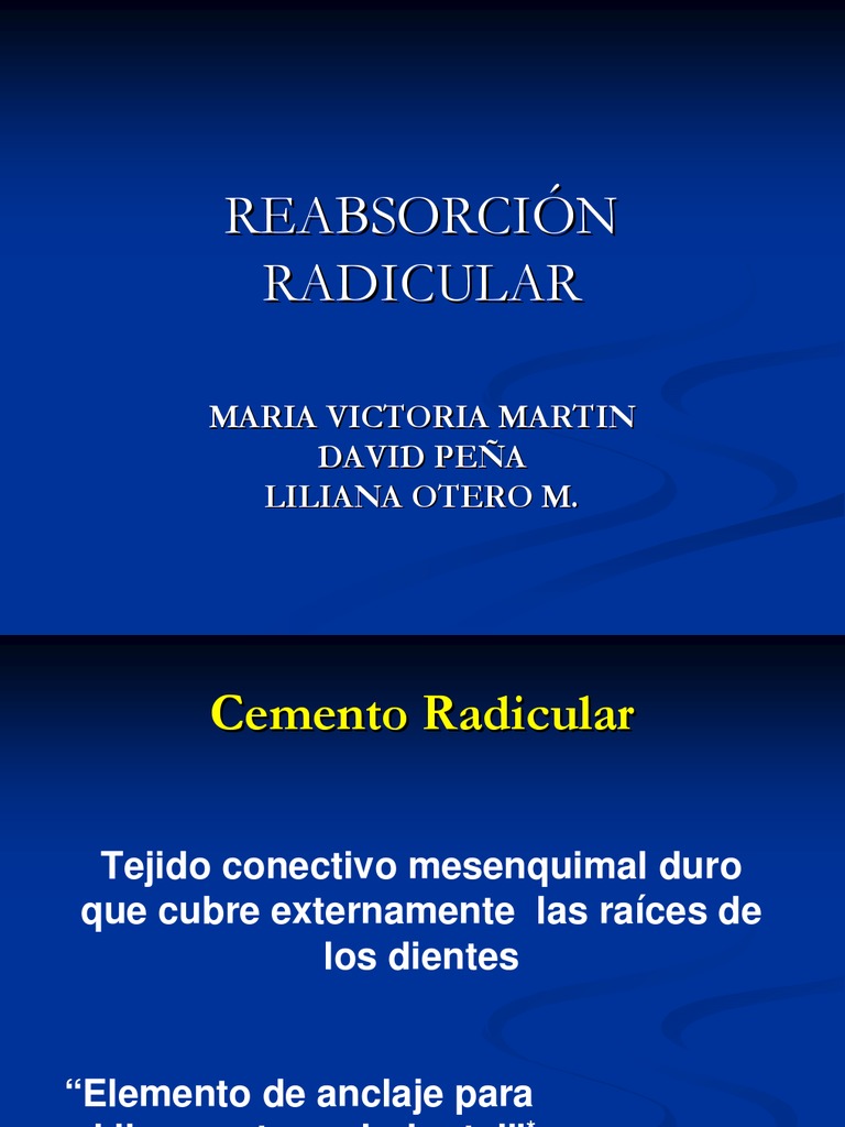 Reabsorcion Radicular | PDF | Hueso | Receptor (Bioquímica)