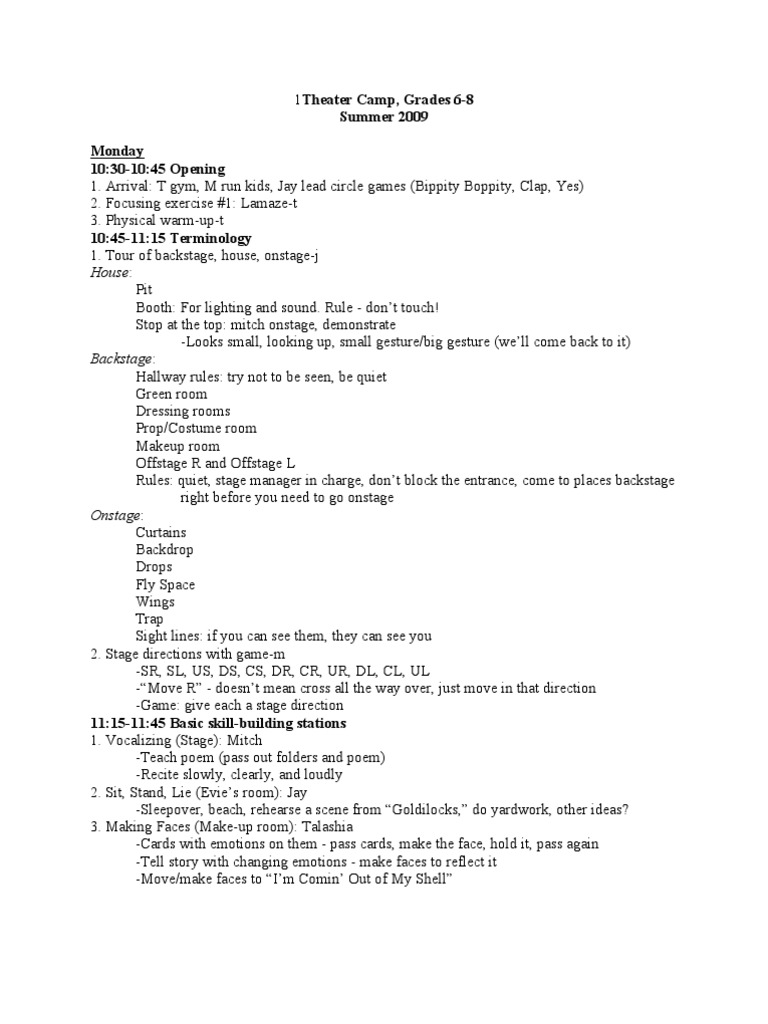 Ms Theater | PDF | Improvisational Theatre | Dances