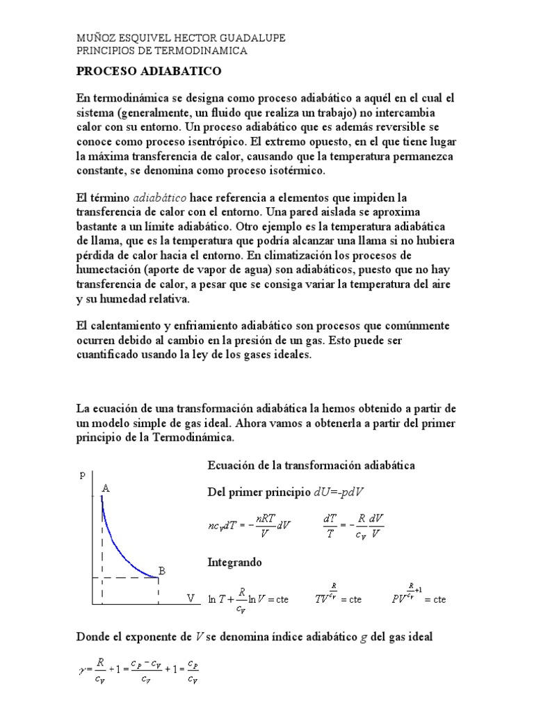 Proceso Adiabatico | PDF | Meteorología | Química
