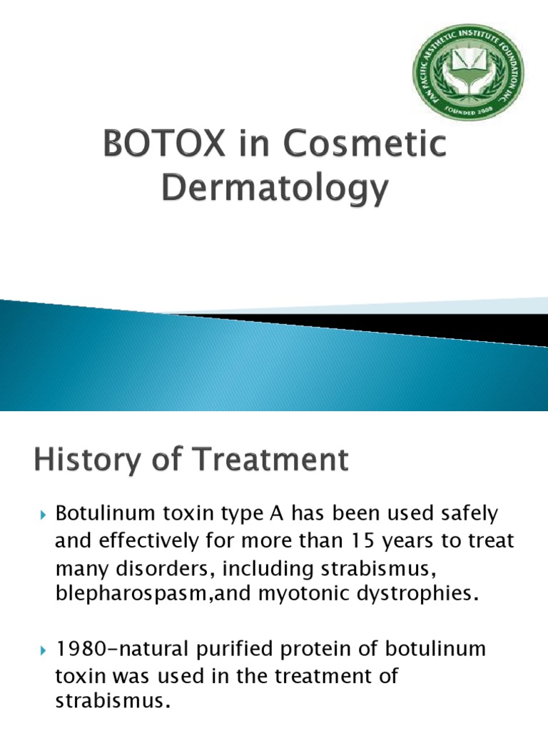BOTOX Lecture | PDF | Botulinum Toxin | Diseases And Disorders