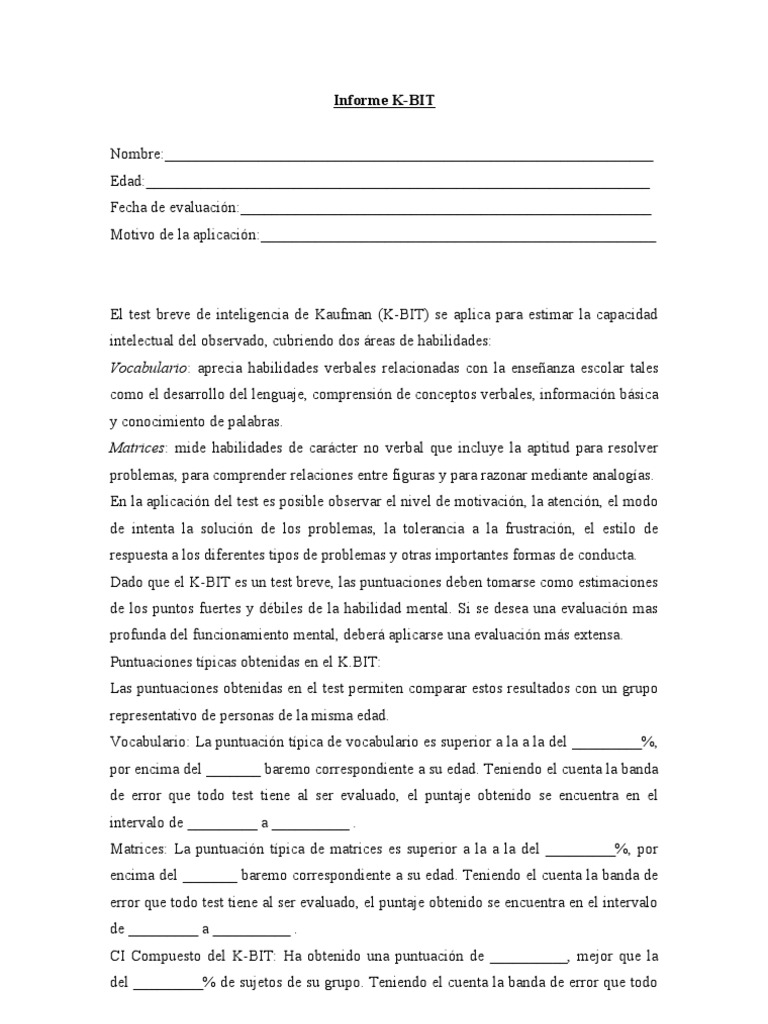 Informe KBIT | PDF | Inteligencia | Neurociencia