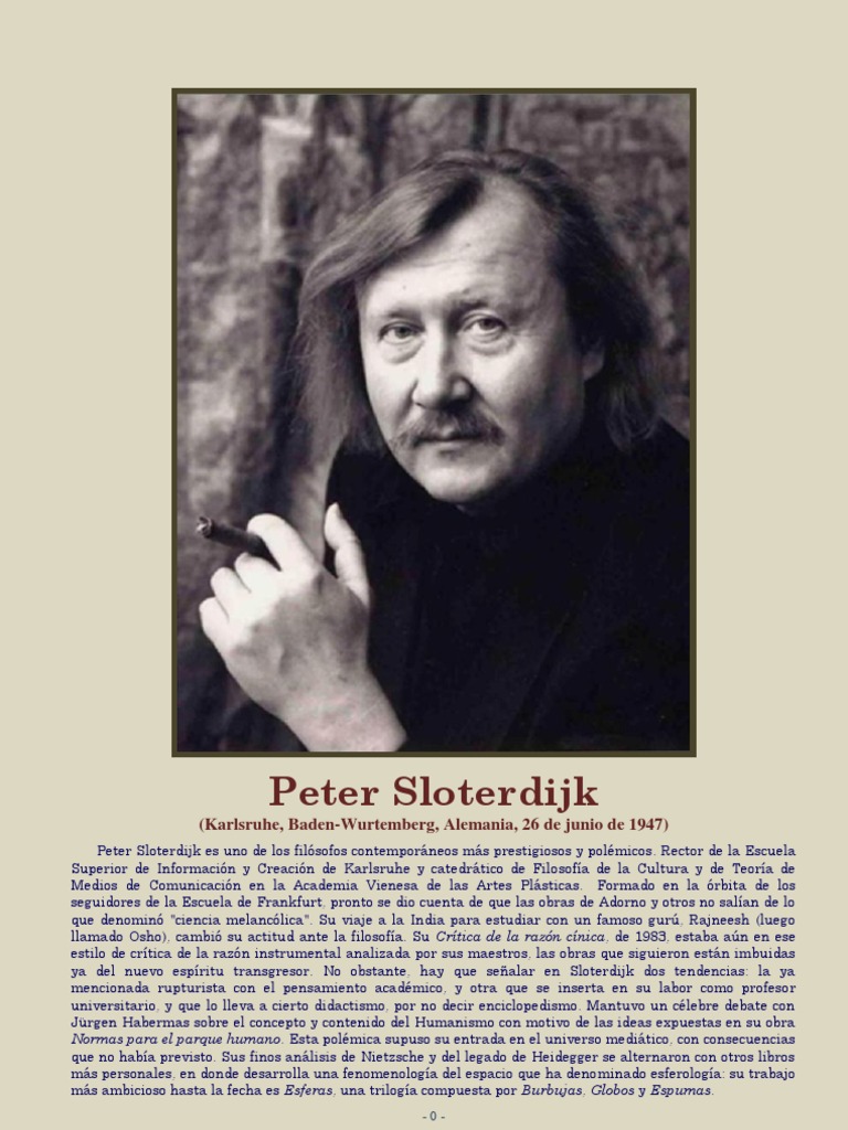 Peter Sloterdijk UNO | Ciencia filosófica | Ciencia | Prueba gratuita ...