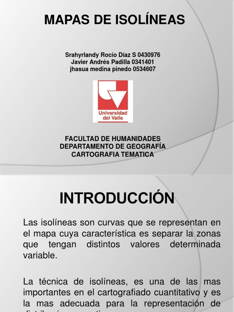 Mapas de Isolíneas en Cartografía | PDF | Mapa | Cartografía