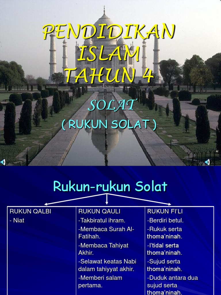 Rukun Solat | PDF
