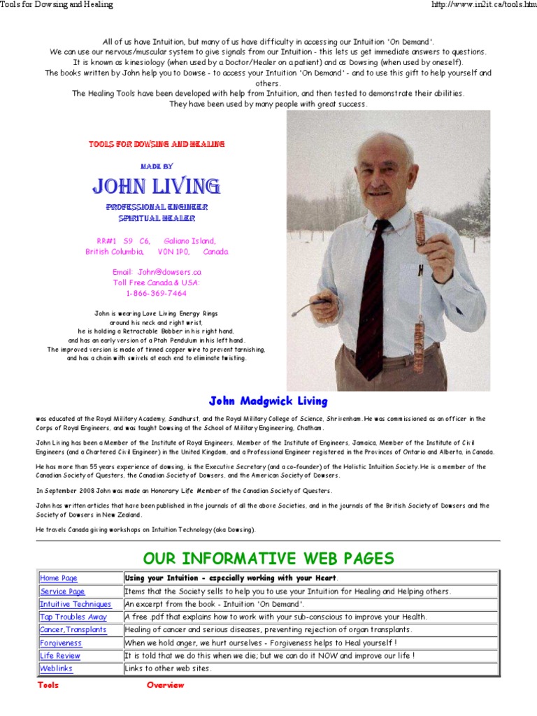 Tools For Dowsing and Healing | PDF | Pendulum | Dowsing