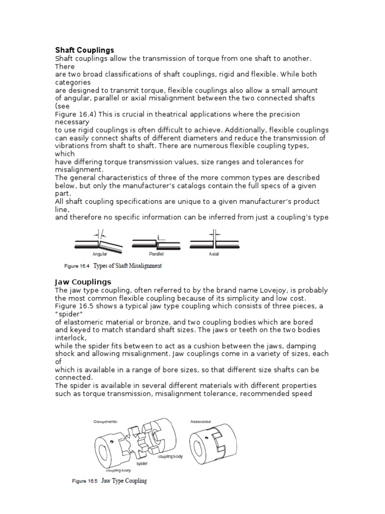Shaft Couplings | PDF | Manufactured Goods | Mechanical Engineering