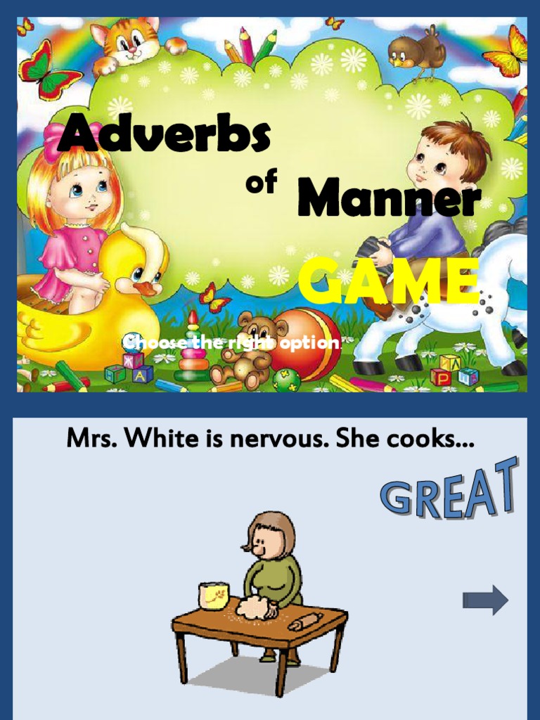 Adverbs of Manner Game | PDF