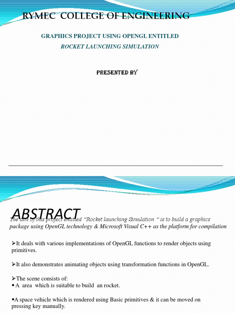 Graphics Project Using Opengl Entitled Rocket Launching Simulation ...