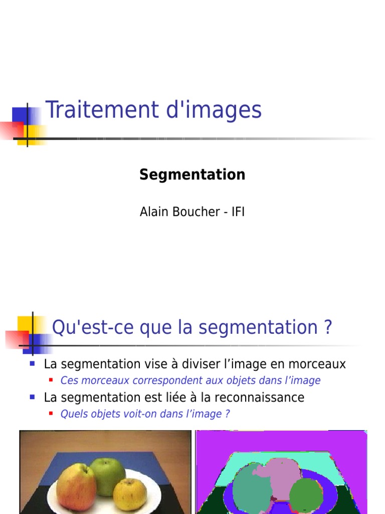 Segmentation d'images par Jean-Christophe Baillie | PDF | Segmentation ...