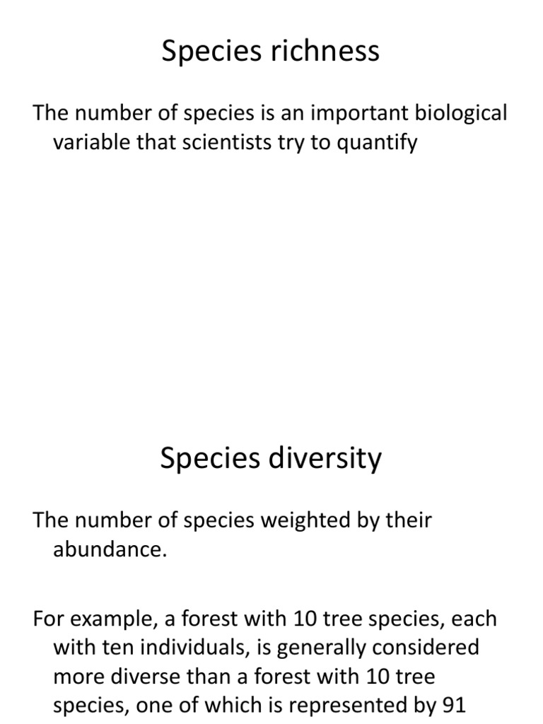 Species Richness, 9-15-11, Intro to Lab for Web | Biogeochemistry ...