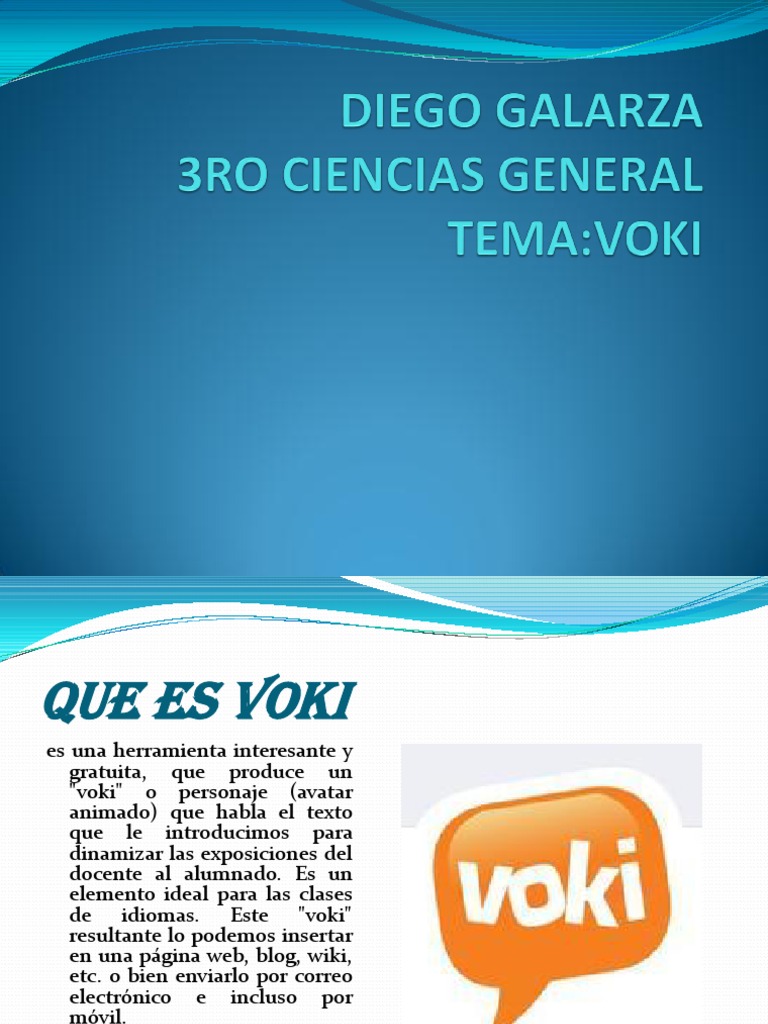 Avatares Educativos con Voki | PDF | Ciencias sociales | Arte