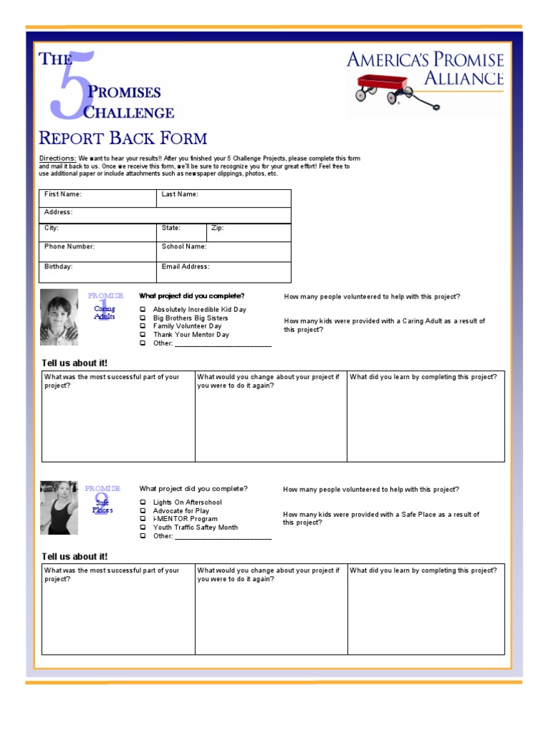 Challenge Project Report Back Form | PDF