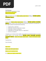 DD Covering Letter | PDF | Cheque | Payments