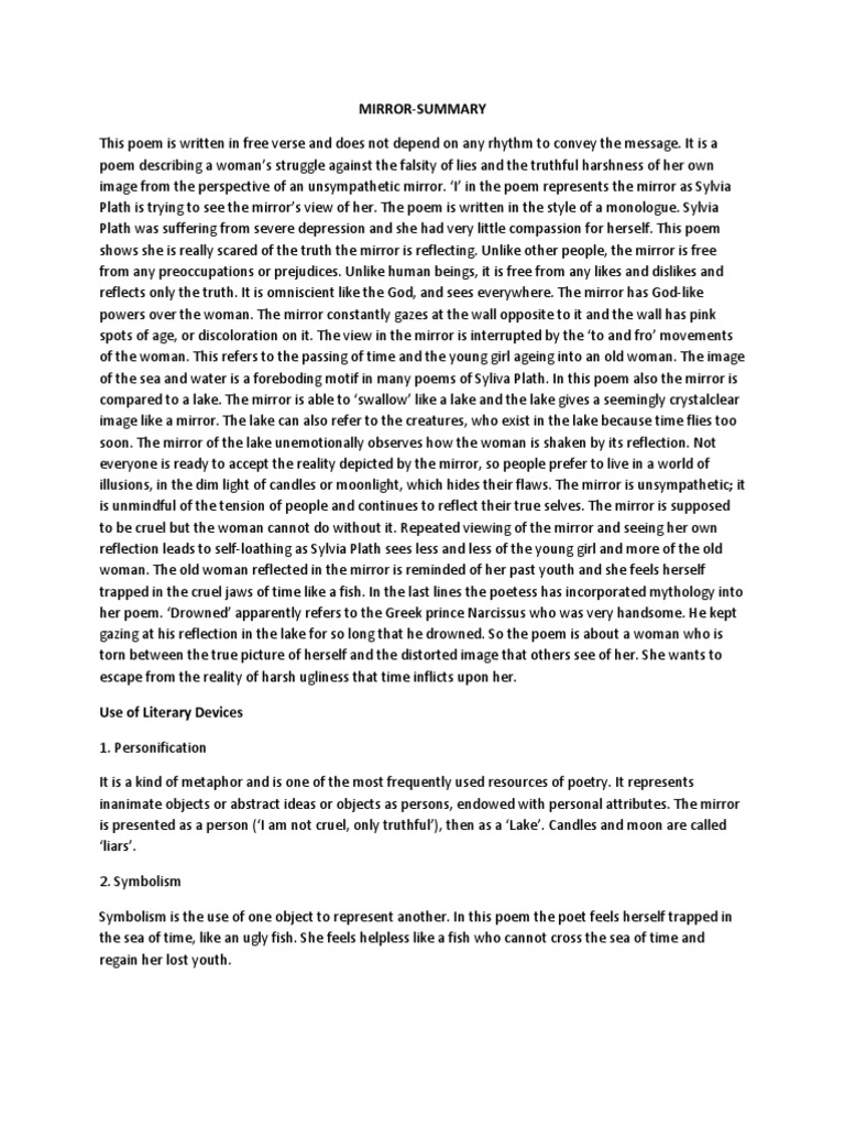 Mirror | PDF | Mirror | Metaphor