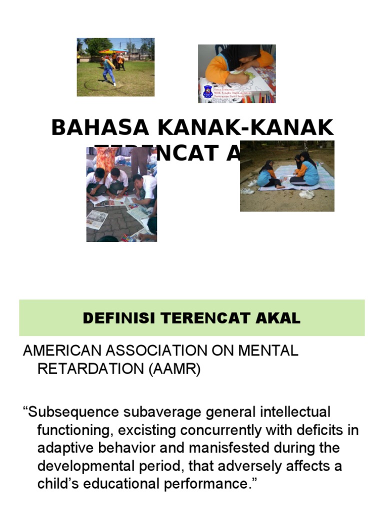 Bahasa Kanak-Kanak Terencat Akal | PDF