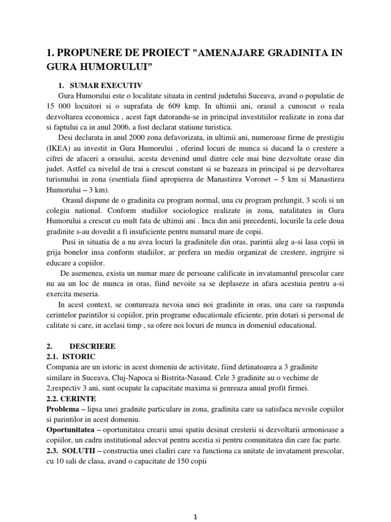 Proiect Managementul Proiectelor | PDF