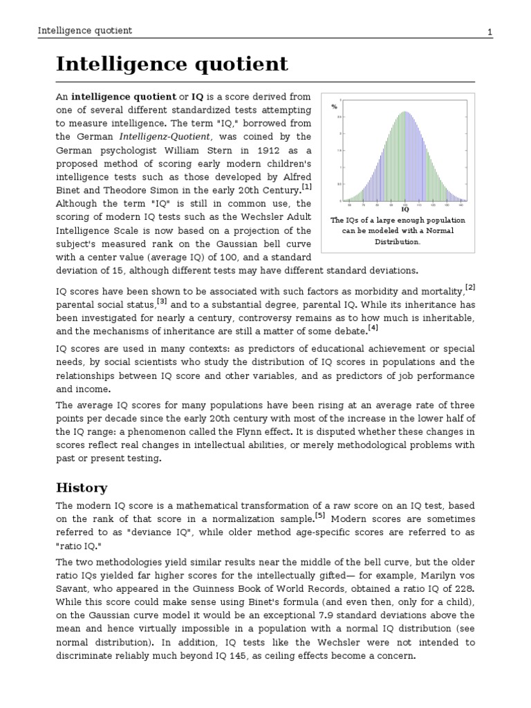 Iq | PDF | Heritability | Intelligence Quotient