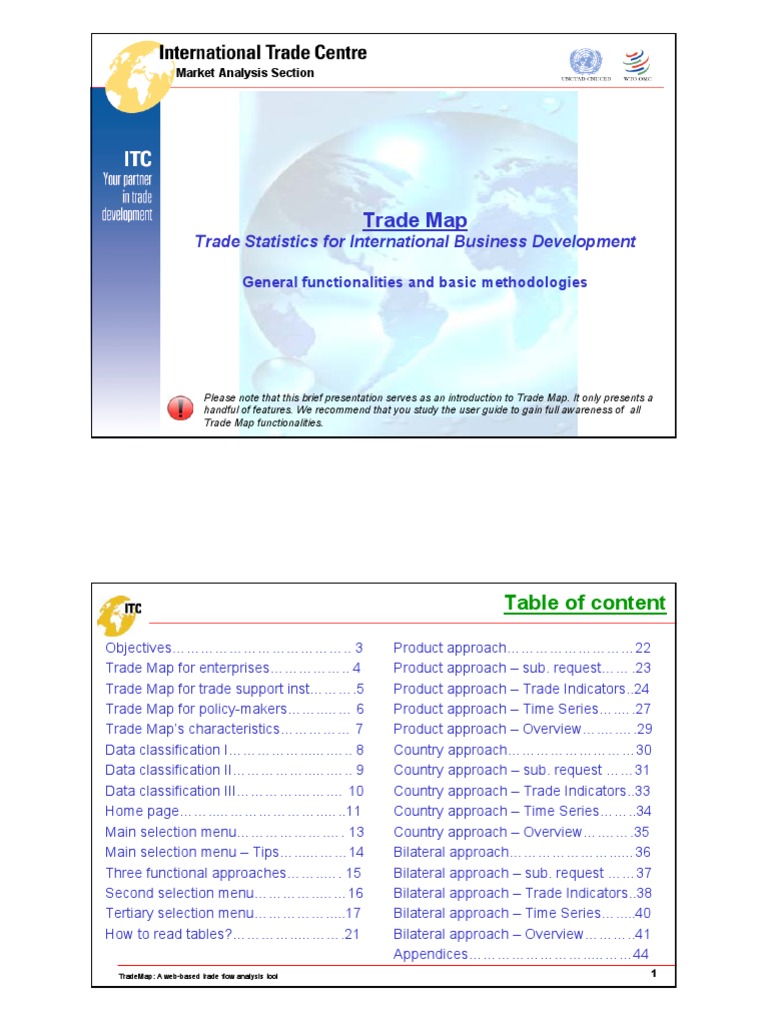 Trade Map | PDF | Exports | Time Series