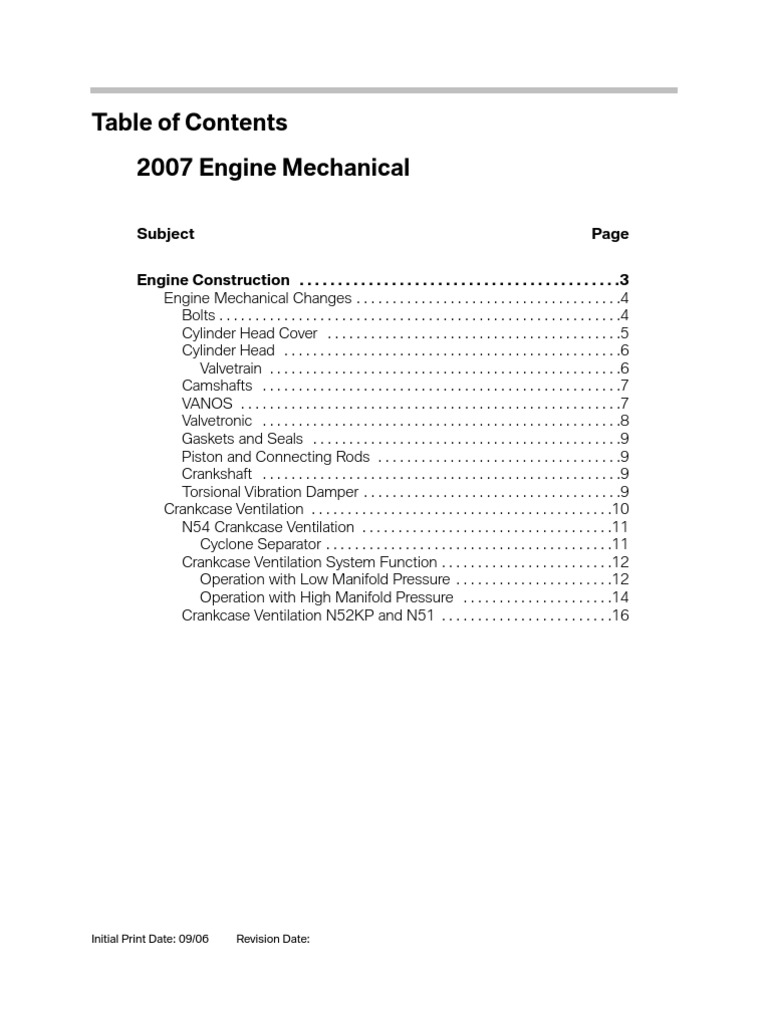 N54 Engine Mechanical PDF | PDF | Internal Combustion Engine | Turbocharger