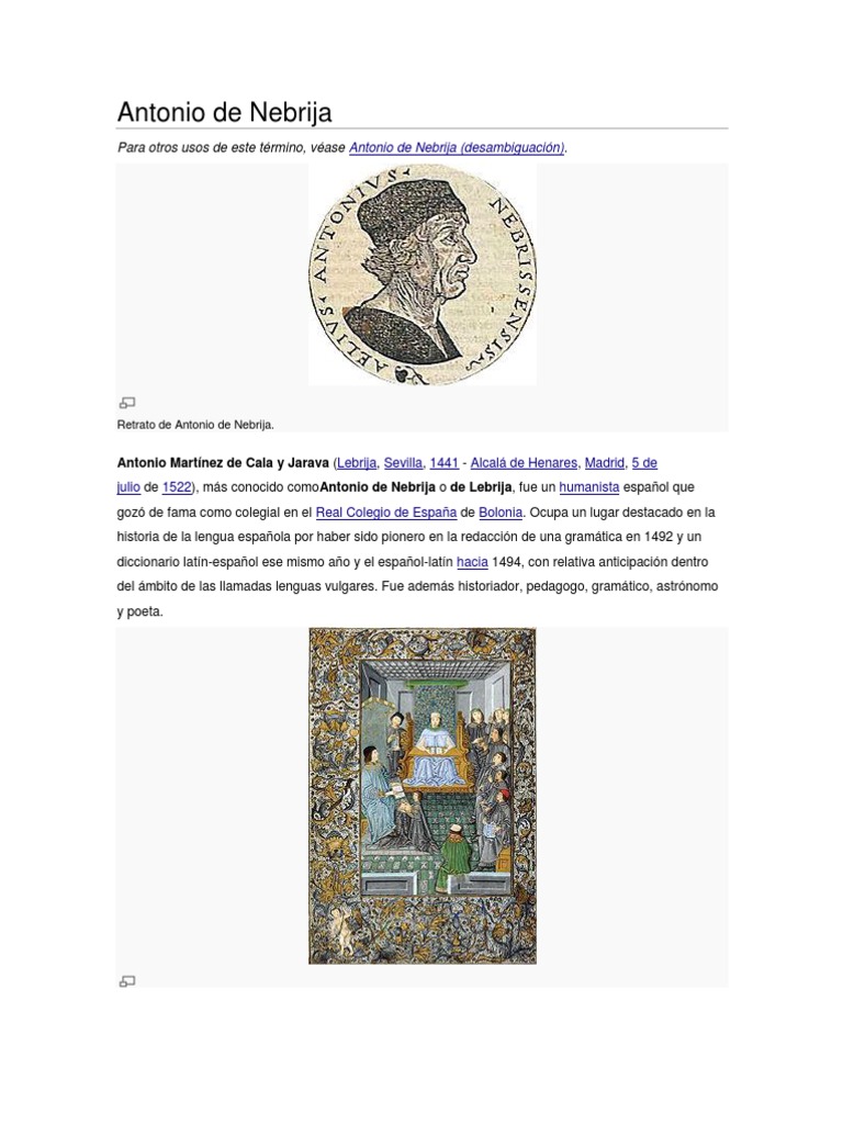 Gramática castellana de Nebrija (1492) | PDF | Lingüística | Gramática