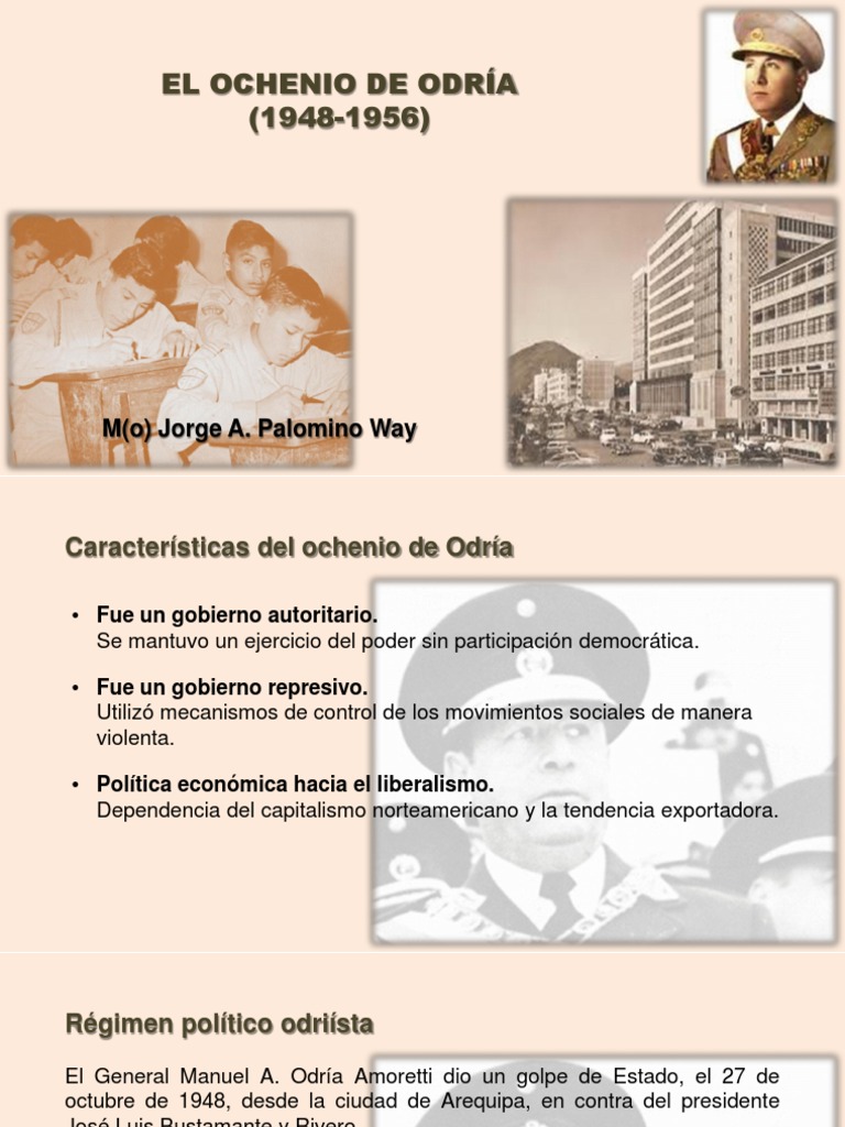 EL OCHENIO DE ODRÍA | Gobierno | Política