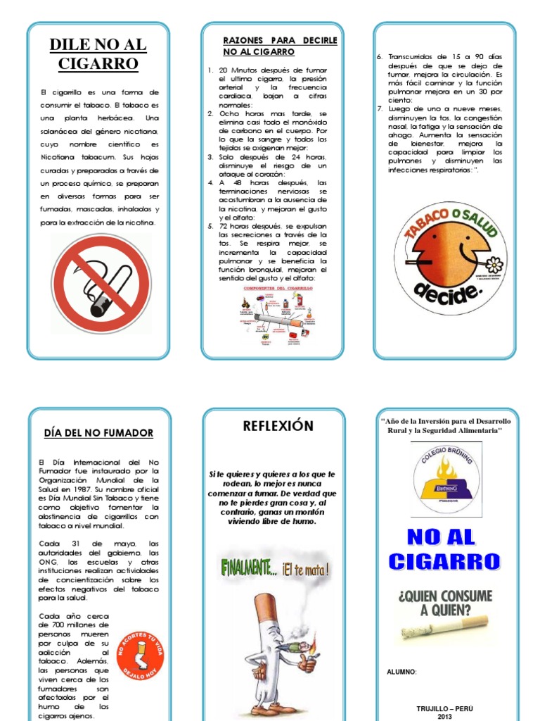 Dile No Al Cigarro | PDF | Salud y bienestar