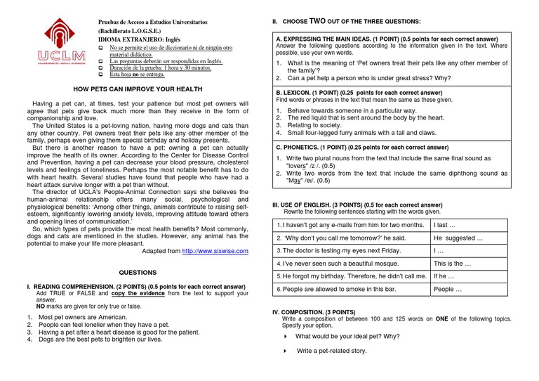 How Pets Can Improve Your Health | PDF | Pet | Loneliness