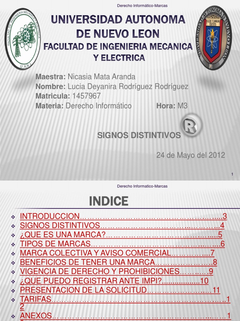 Signos Distintivos | PDF | Marca comercial | Marca