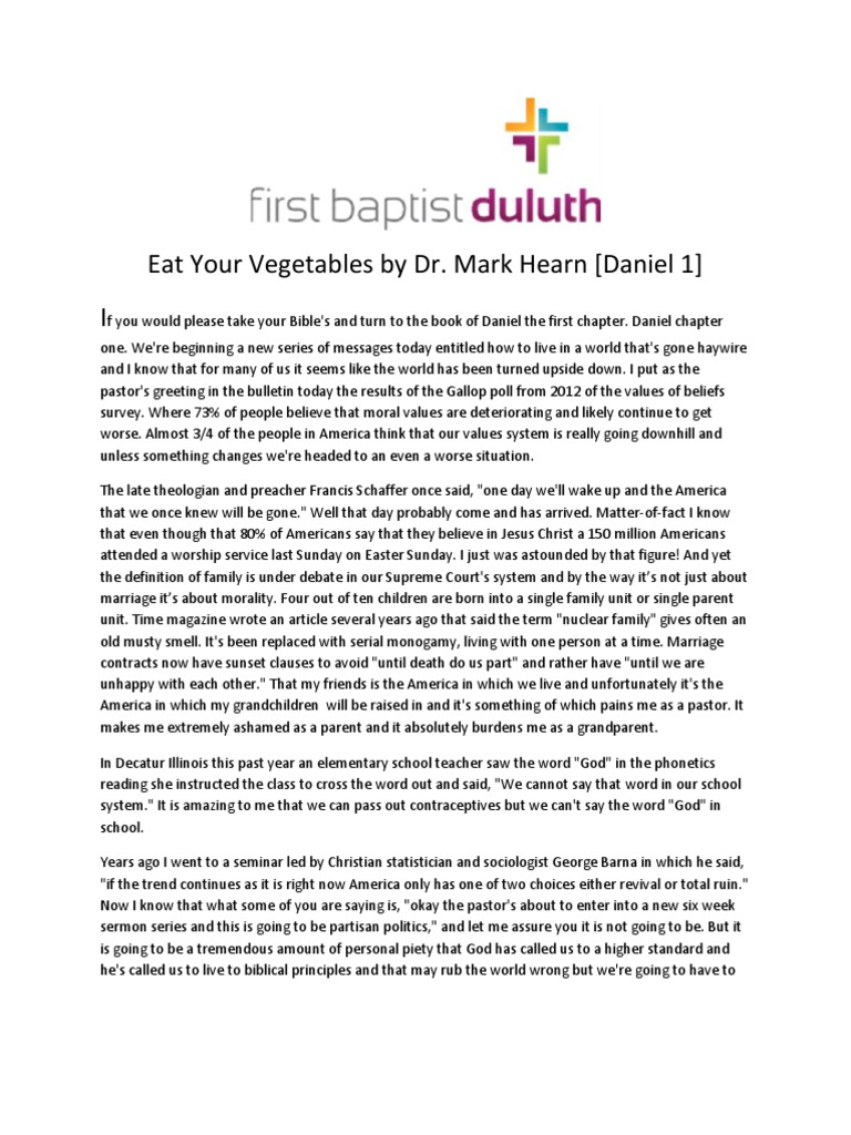 Daniel's Faith: Lessons for Today | PDF | Shadrach, Meshach, And ...