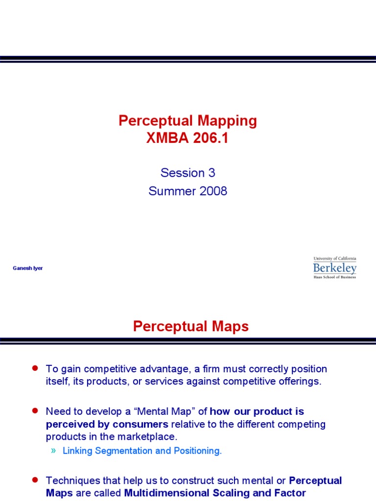 Perceptual Maps | PDF | Perception | Factor Analysis