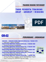 Perhitungan Kekuatan Sling Dan Beban Pada Lifting Plan | PDF